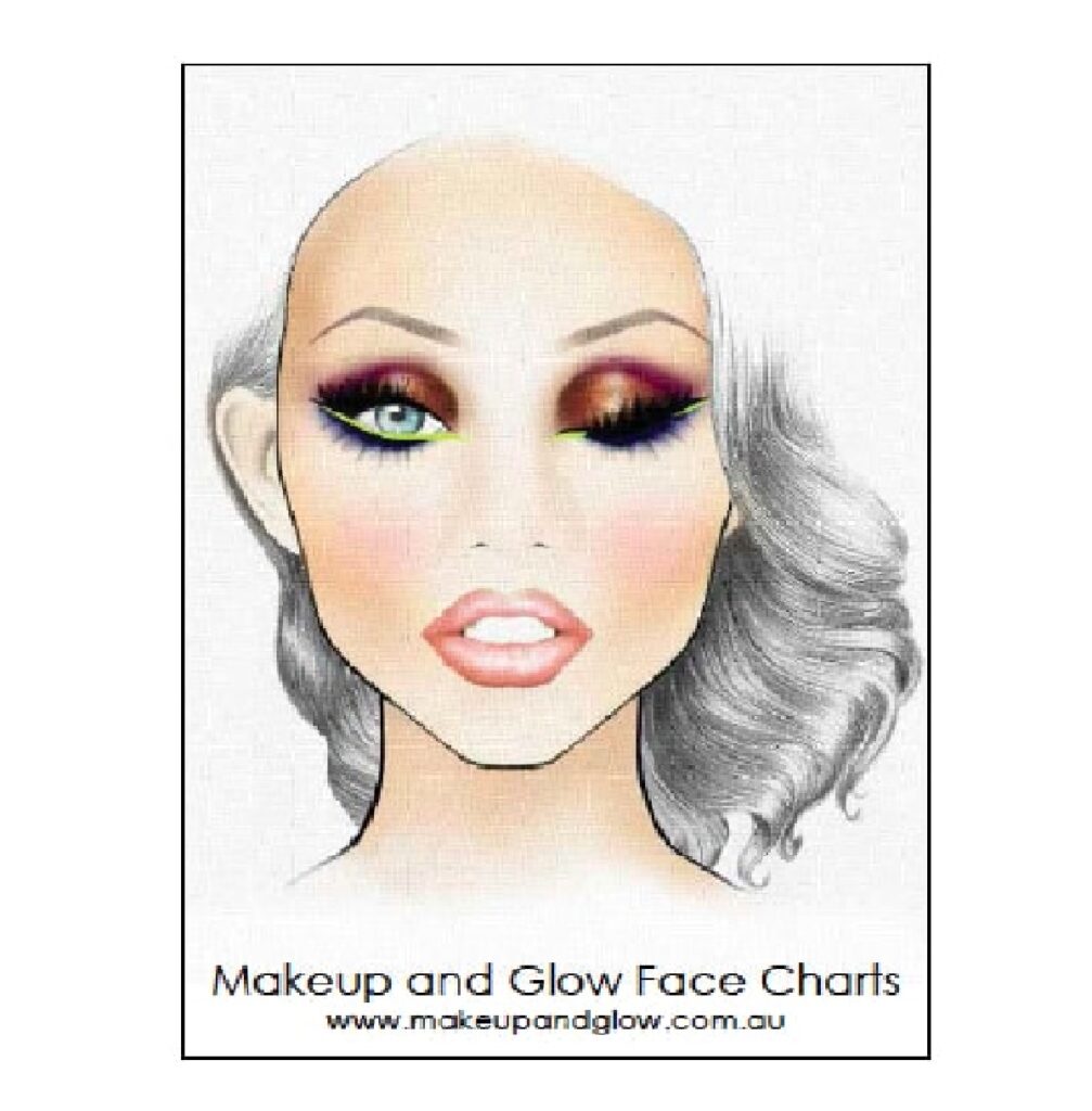 Makeup and Glow Original Face Charts - Makeup and Glow